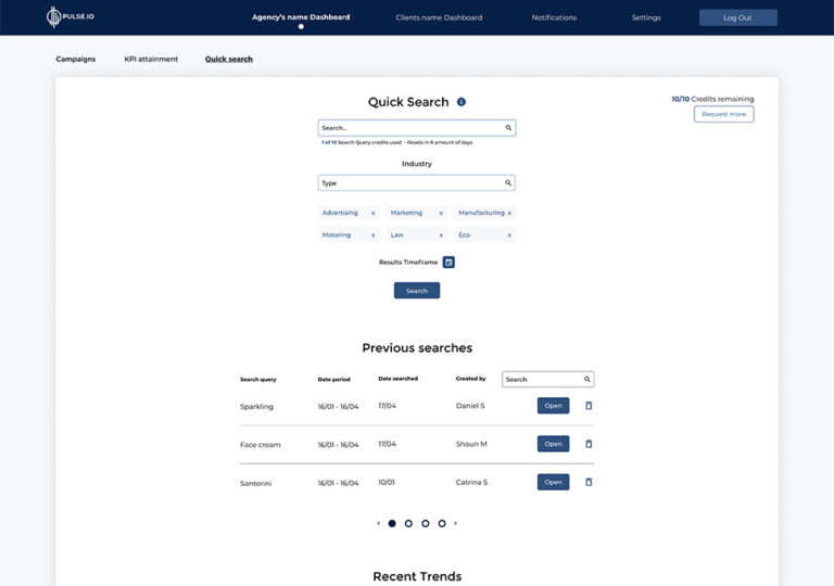 Quick Search - Pulse.io